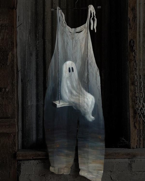 Ghost Print Jumpsuit on The Women's Swing – fashionsully